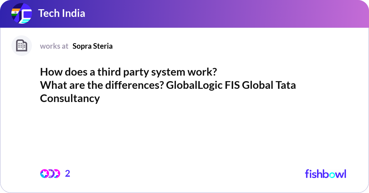 How does a third party system work? What are the ... | Fishbowl