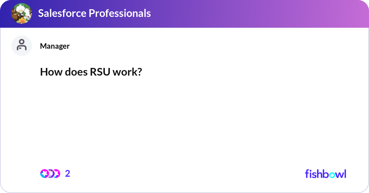 How does RSU work? | Fishbowl