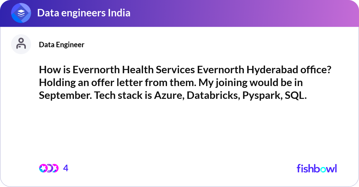 How is Evernorth Health Services Evernorth Hyderab... | Fishbowl