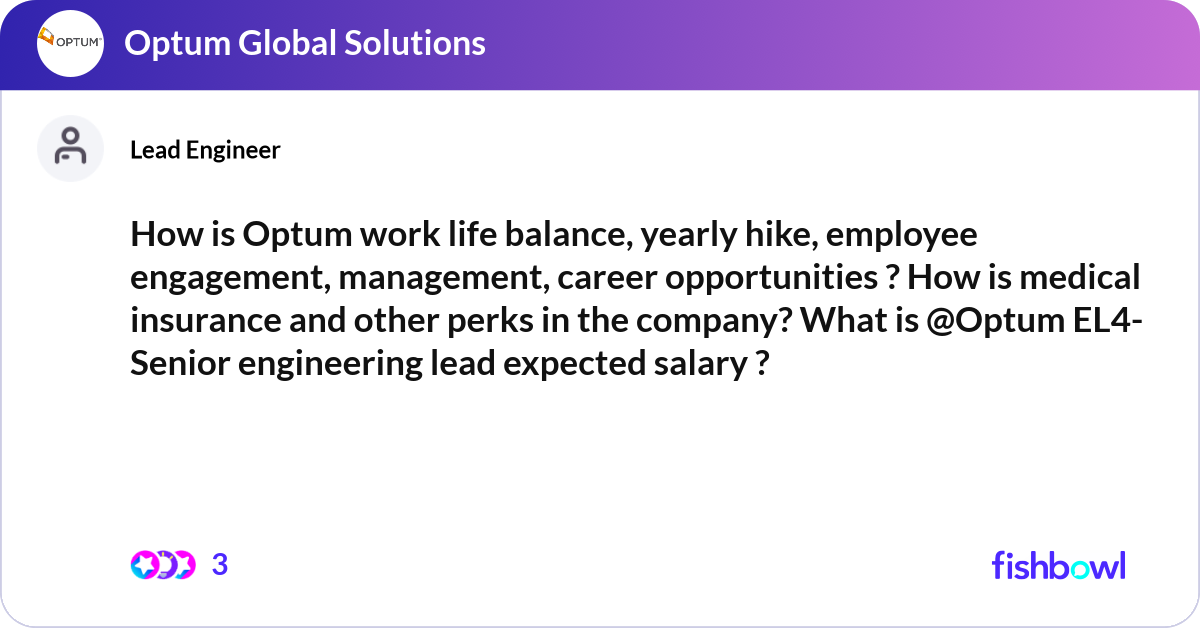 How is Optum work life balance, yearly hike, emplo... | Fishbowl
