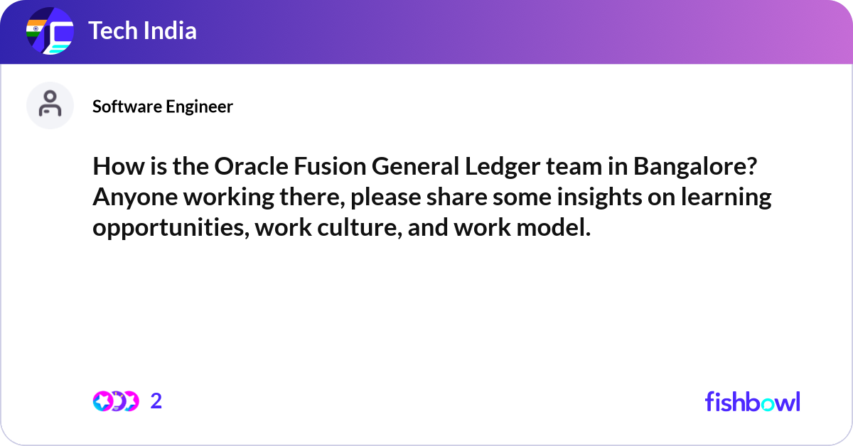 How is the Oracle Fusion General Ledger team in Ba... | Fishbowl