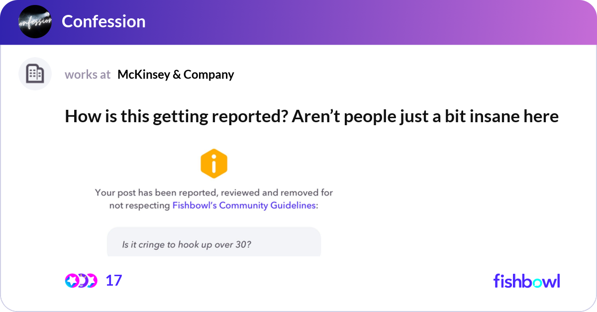 How is this getting reported? Aren’t people just a... | Fishbowl