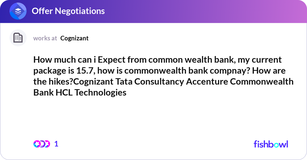 How much can i Expect from common wealth bank, my ... | Fishbowl
