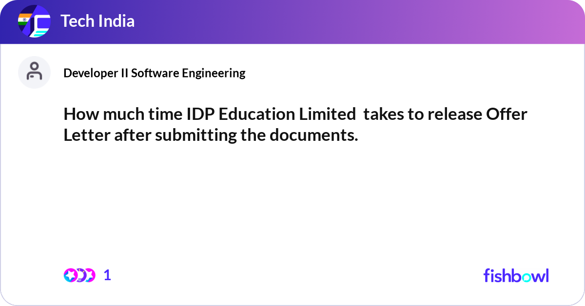 How much time IDP Education Limited takes to rele... | Fishbowl