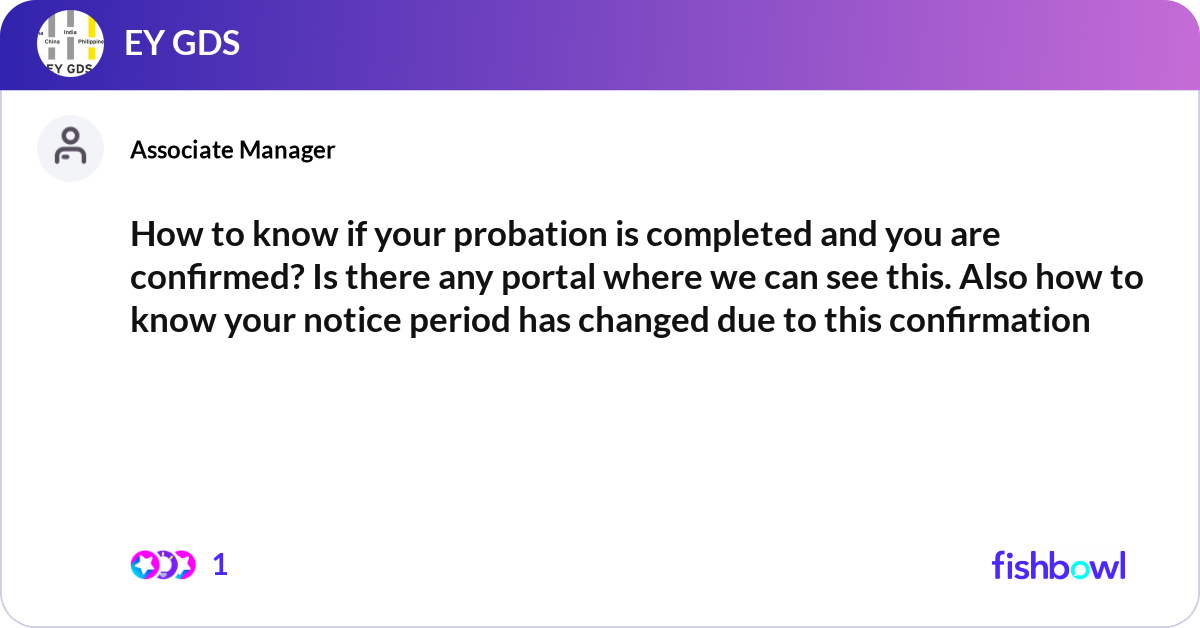How to know if your probation is completed and you... | Fishbowl