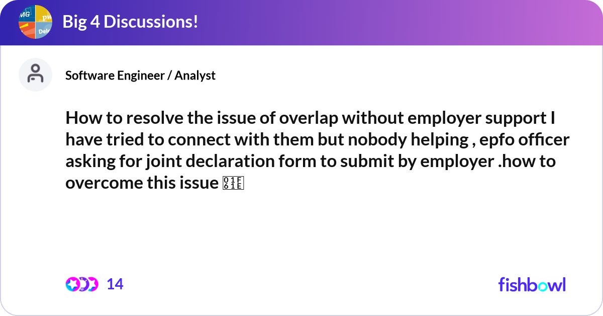 How to resolve the issue of overlap without employ... | Fishbowl