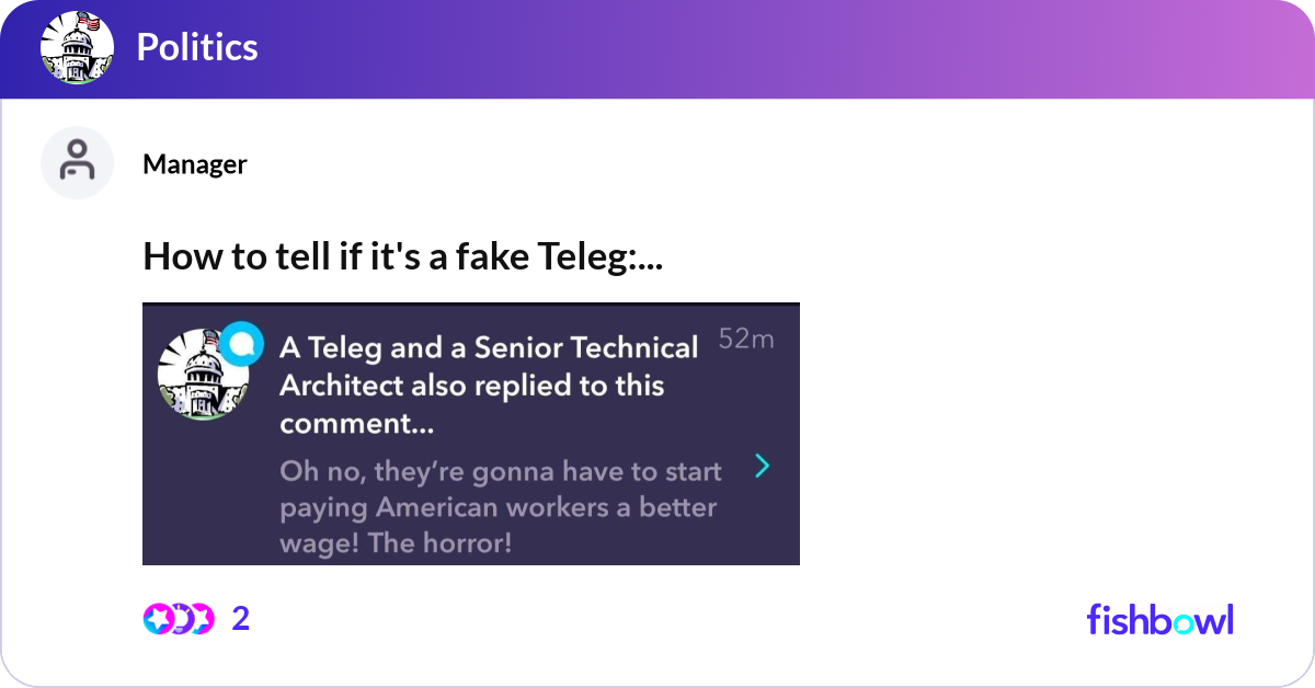 How to tell if it's a fake Teleg: When the notifi... | Fishbowl