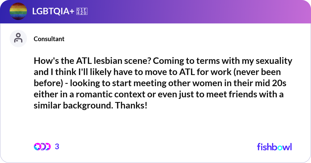 How's the ATL lesbian scene? Coming to terms with ... | Fishbowl