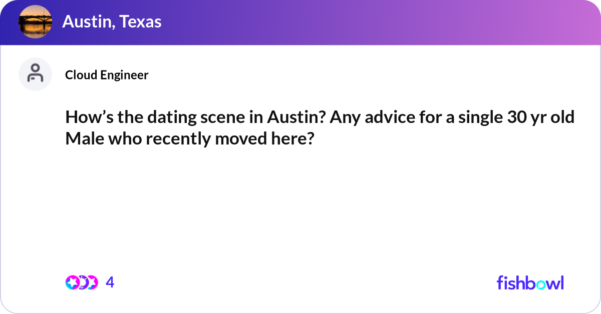 How’s the dating scene in Austin? Any advice for a... | Fishbowl