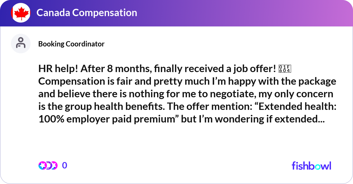 HR help! After 8 months, finally received a job of... | Fishbowl