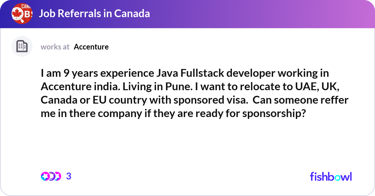 I am 9 years experience Java Fullstack developer w... | Fishbowl