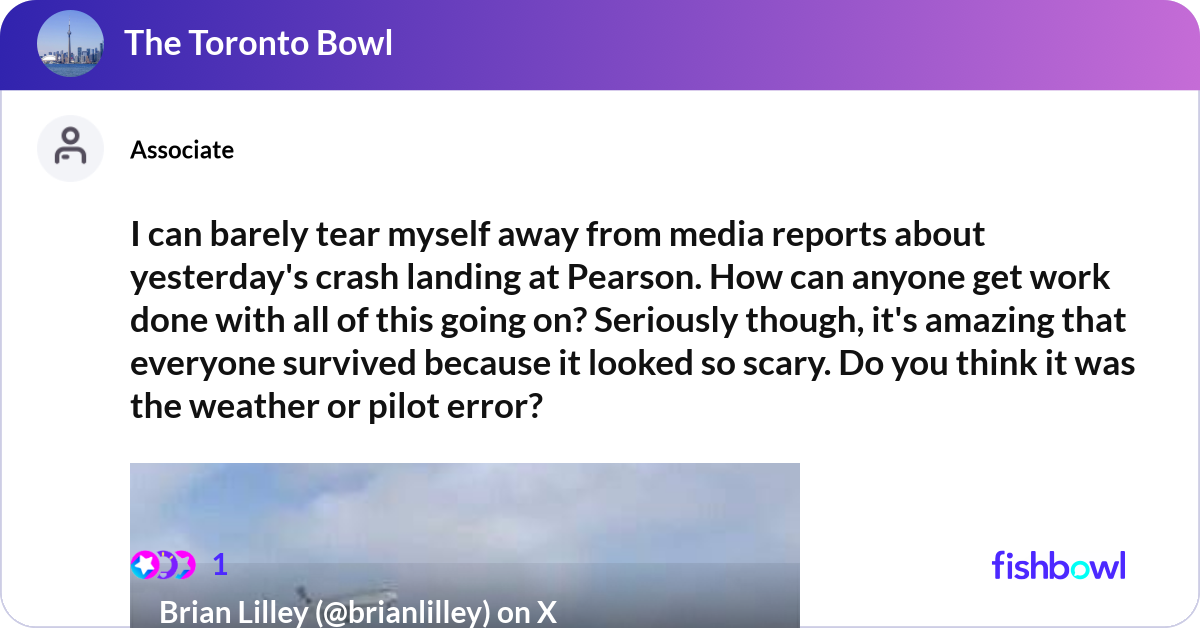 I can barely tear myself away from media reports a... | Fishbowl
