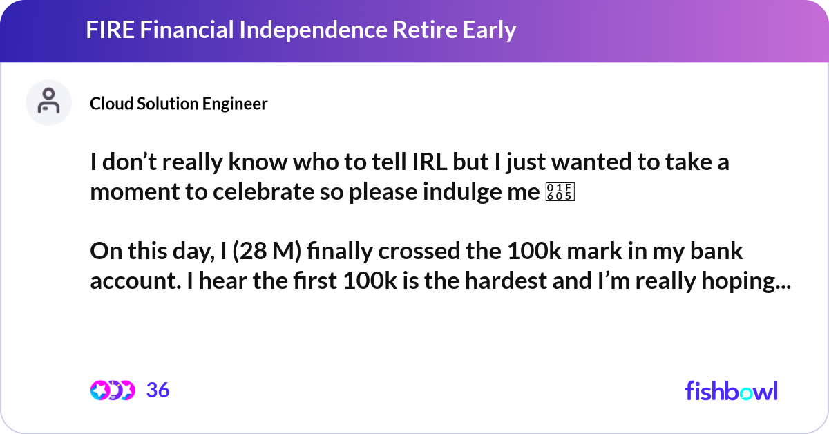 I don’t really know who to tell IRL but I just wan... | Fishbowl