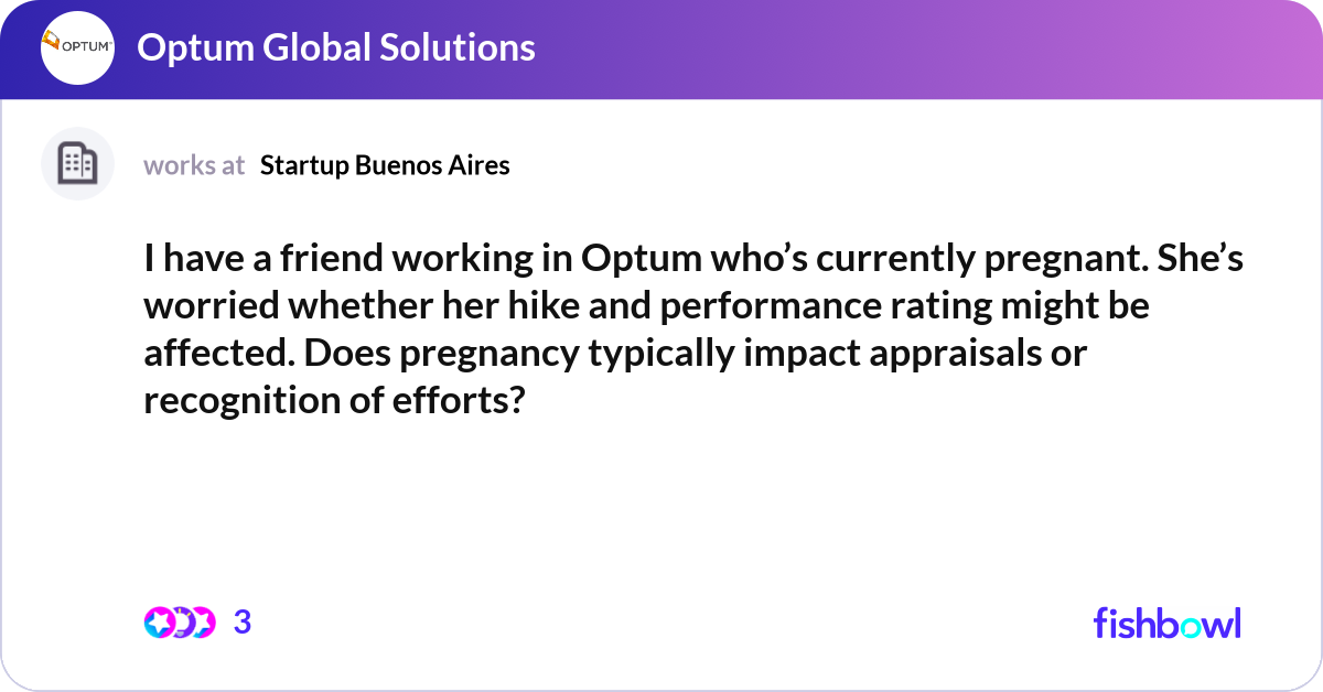 I have a friend working in Optum who’s currently p... | Fishbowl