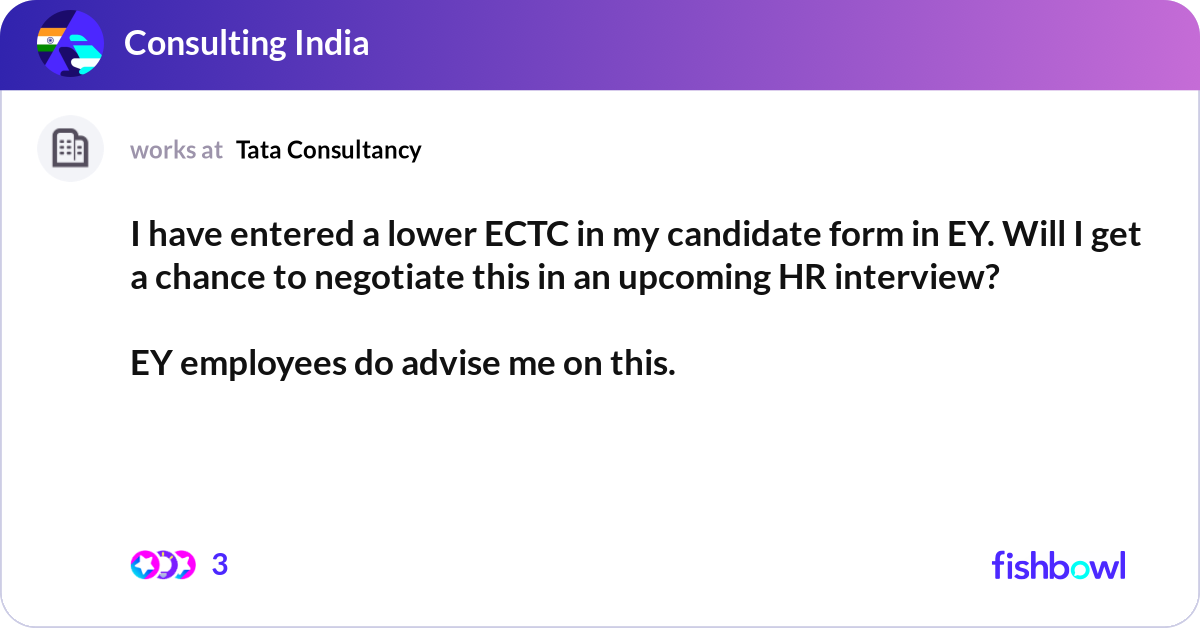 I have entered a lower ECTC in my candidate form i... | Fishbowl