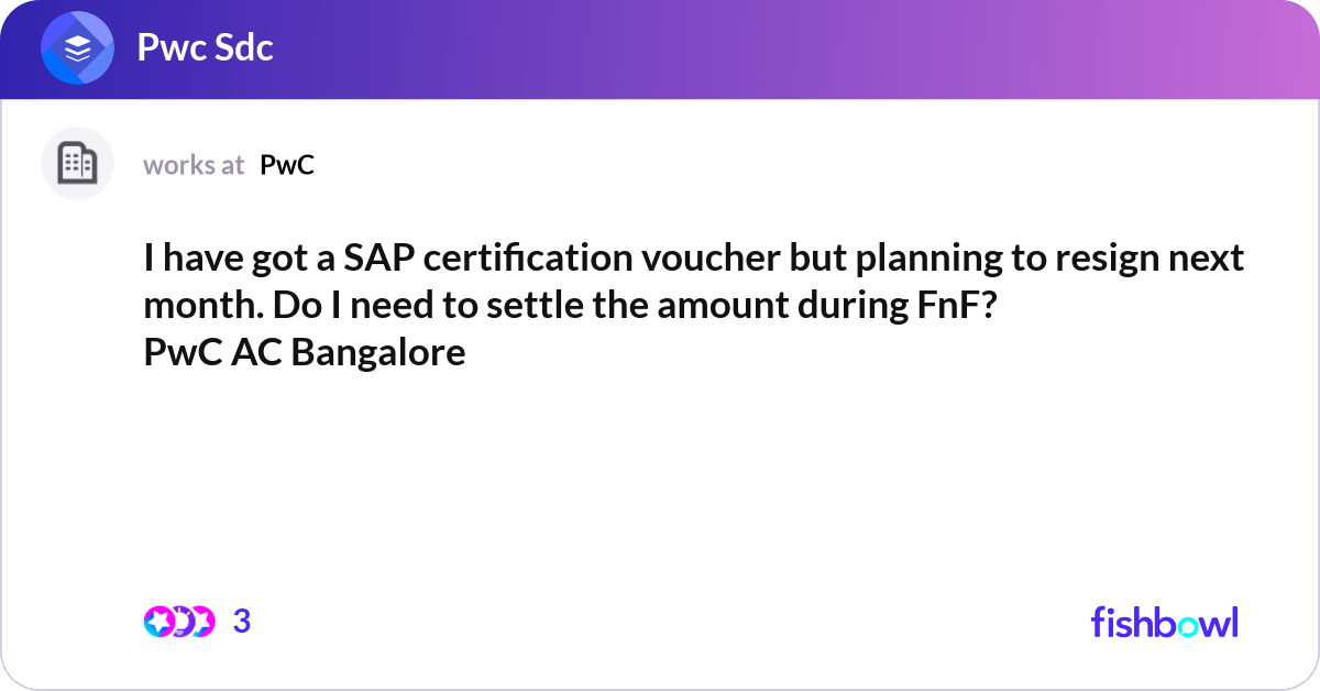 I have got a SAP certification voucher but plannin... | Fishbowl
