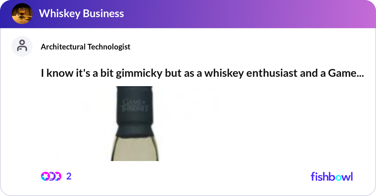 I know it's a bit gimmicky but as a whiskey enthus... | Fishbowl