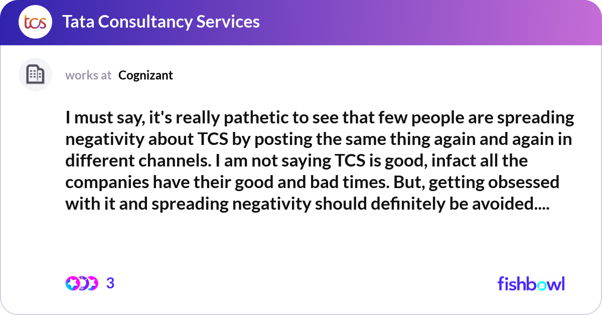 I must say, it's really pathetic to see that few p... | Fishbowl