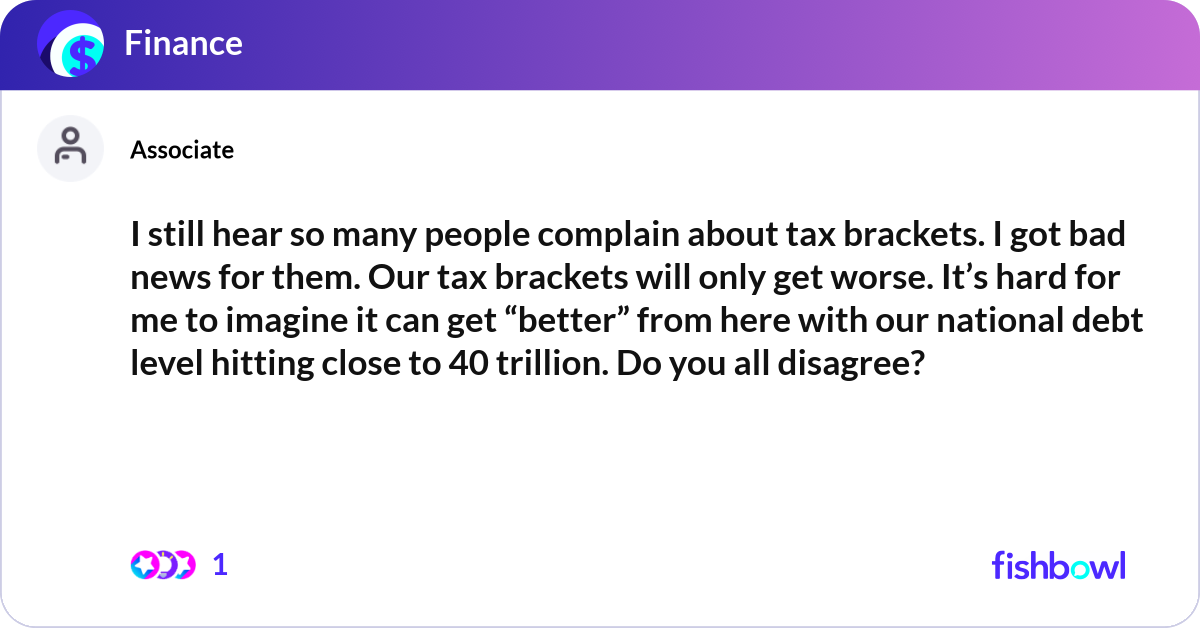 I still hear so many people complain about tax bra... | Fishbowl