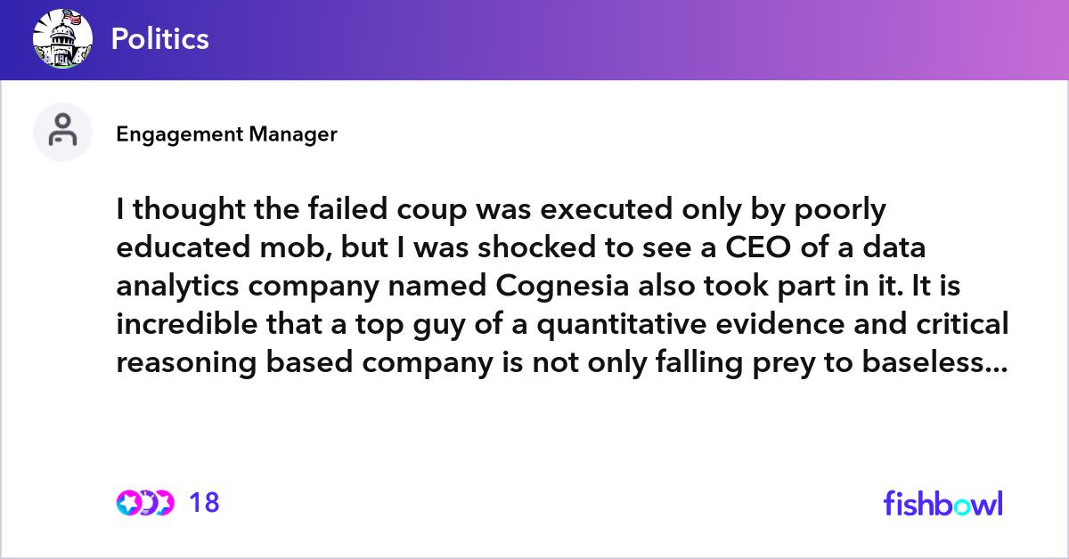 I thought the failed coup was executed only by poo... | Fishbowl