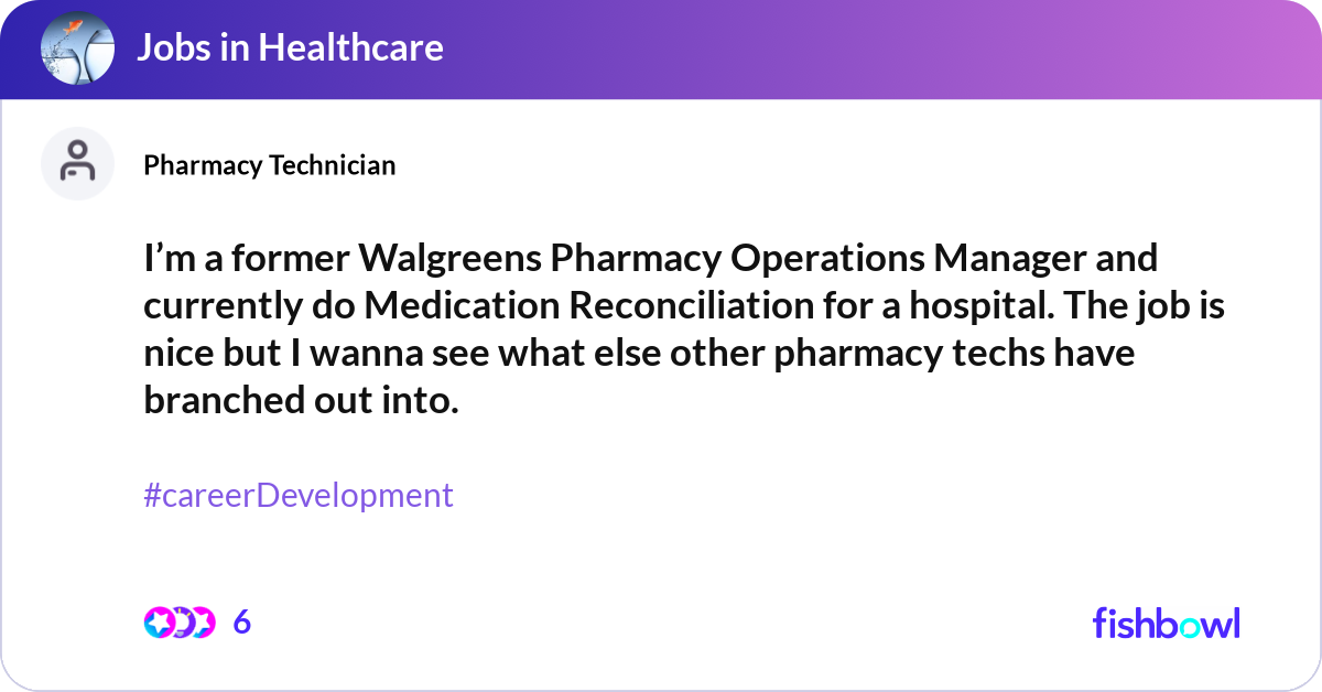 I’m a former Walgreens Pharmacy Operations Manager... | Fishbowl