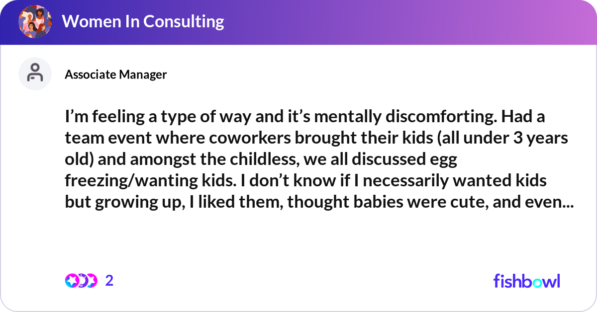I’m feeling a type of way and it’s mentally discom... | Fishbowl