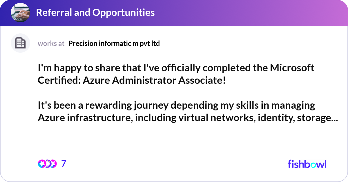 I'm happy to share that I've officially completed ... | Fishbowl