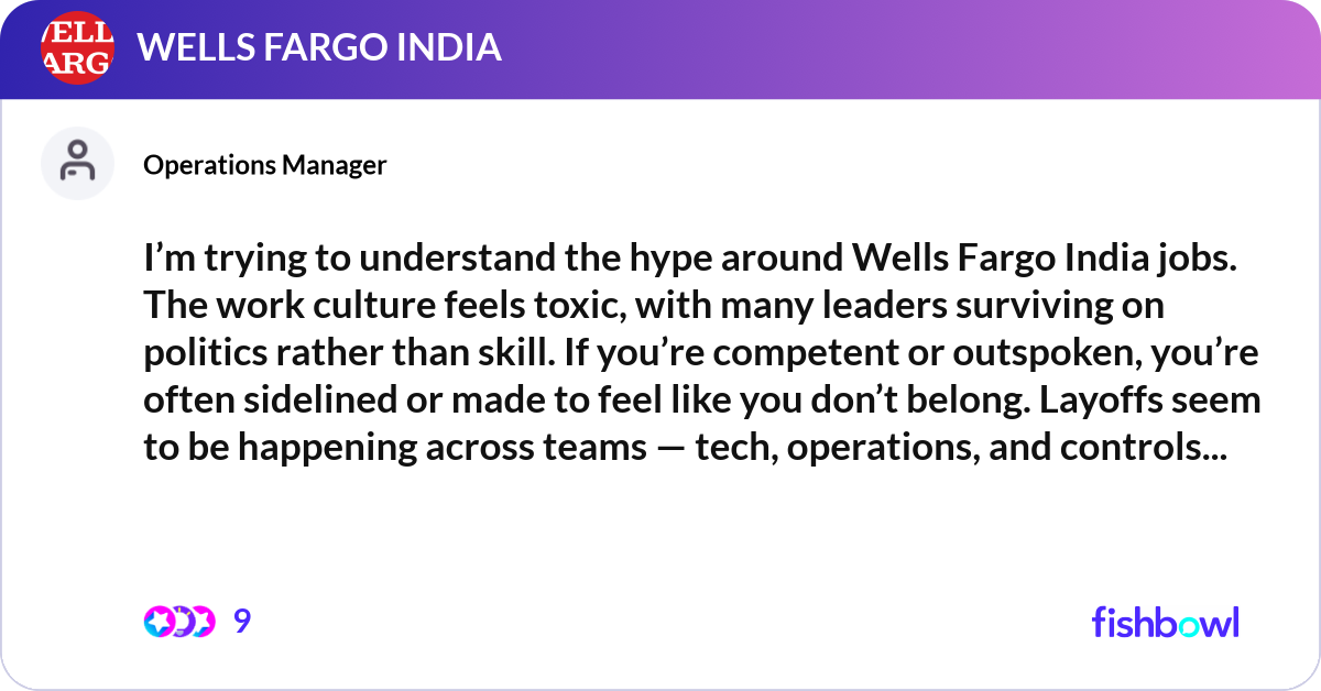 I’m trying to understand the hype around Wells Far... | Fishbowl