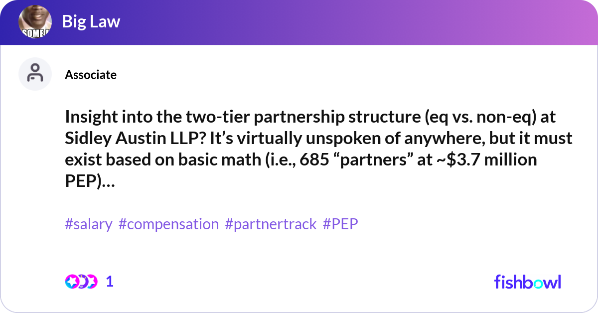 Insight into the two-tier partnership structure (e... | Fishbowl