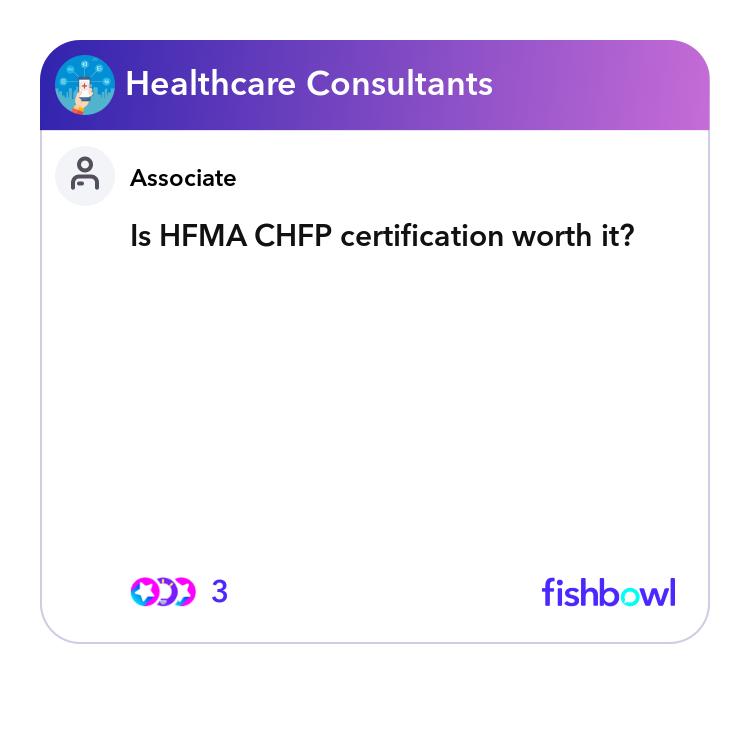 Is HFMA CHFP certification worth it? | Fishbowl