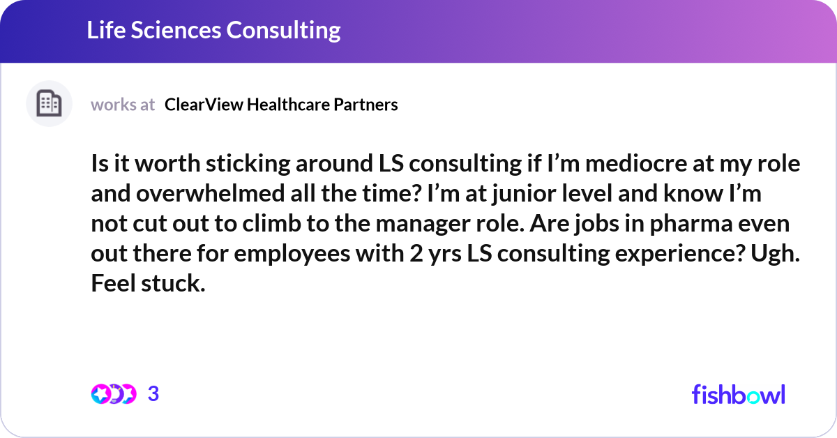 Is it worth sticking around LS consulting if I’m m... | Fishbowl