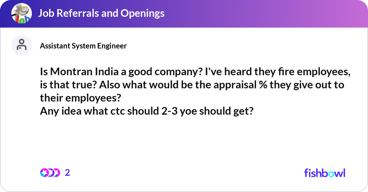 Is Montran India a good company? I've heard they f... | Fishbowl
