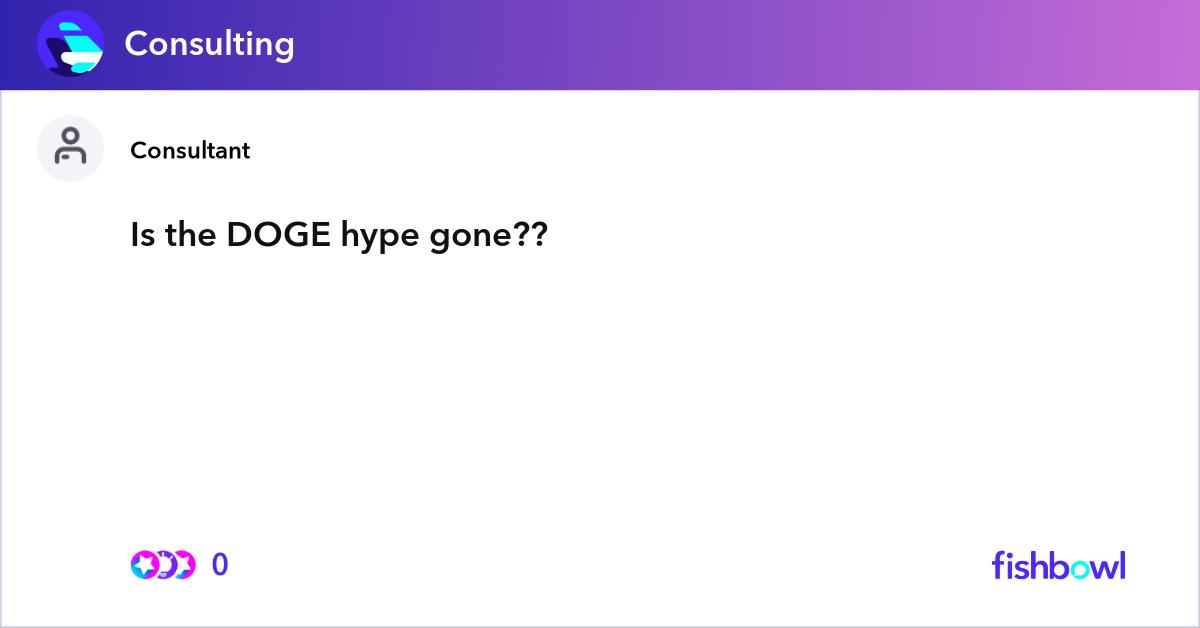 Is the DOGE hype gone?? | Fishbowl
