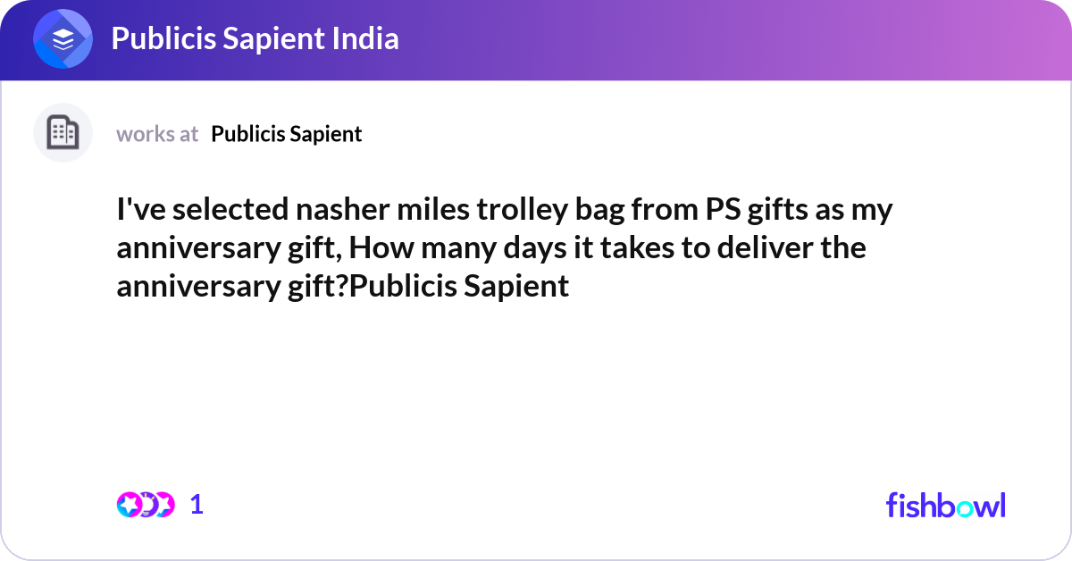 I've selected nasher miles trolley bag from PS gif... | Fishbowl