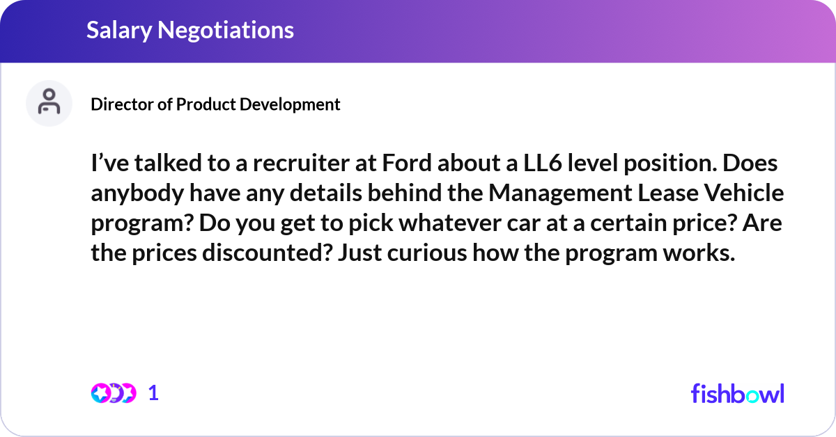 Ford Ll6 Salary Range