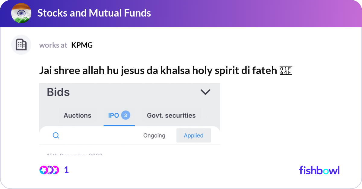 Jai shree allah hu jesus da khalsa holy spirit di ... | Fishbowl