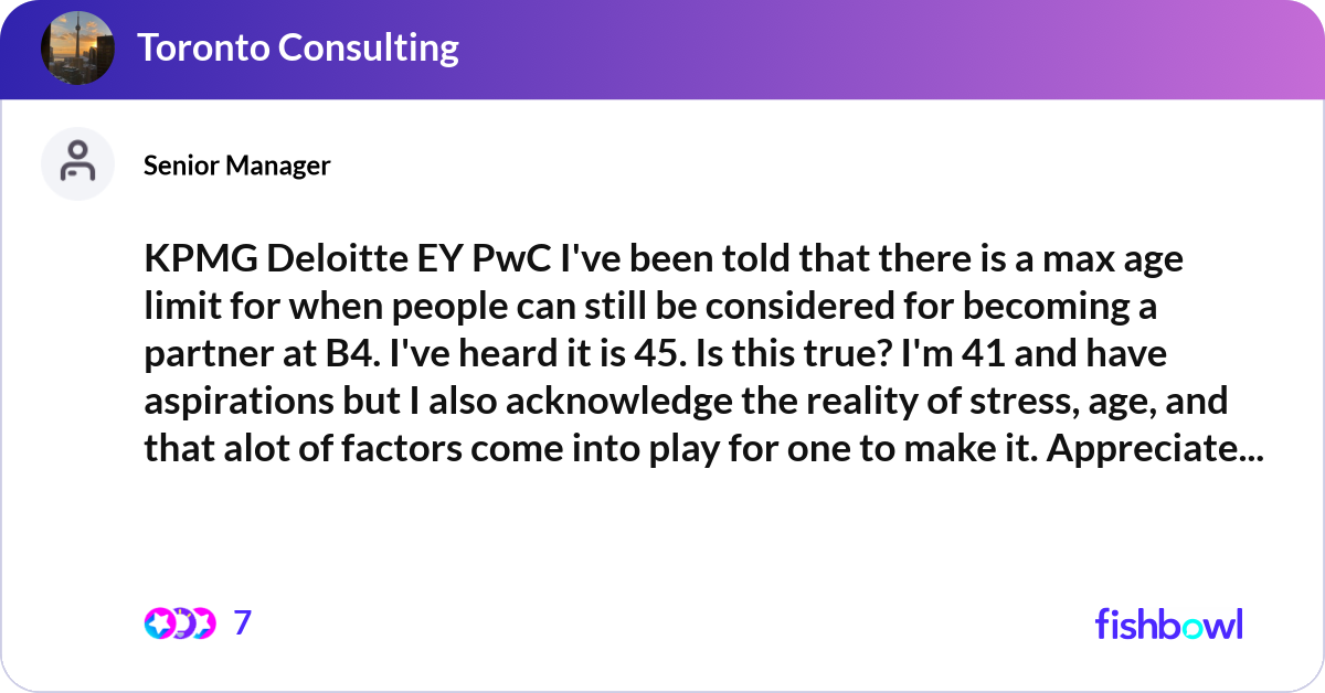 KPMG Deloitte EY PwC I've been told that there is ... | Fishbowl
