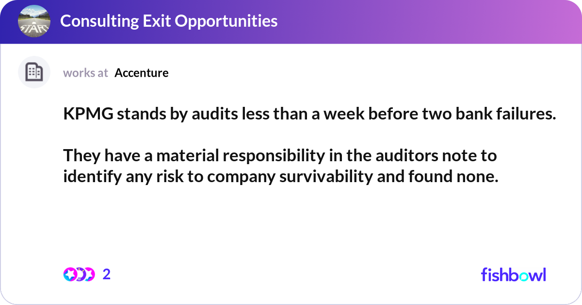 KPMG stands by audits less than a week before two ... | Fishbowl