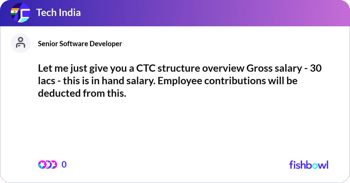 Let me just give you a CTC structure overview Gros... | Fishbowl