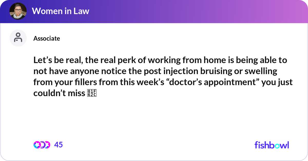 Let’s be real, the real perk of working from home ... | Fishbowl