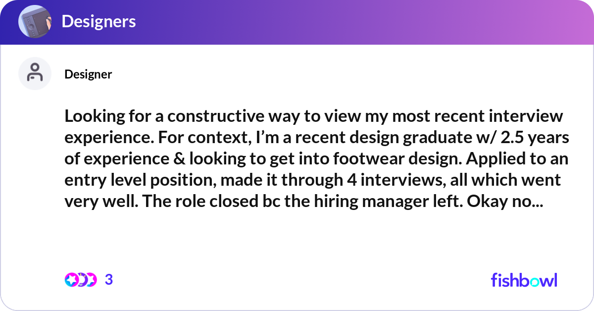 Looking for a constructive way to view my most rec... | Fishbowl