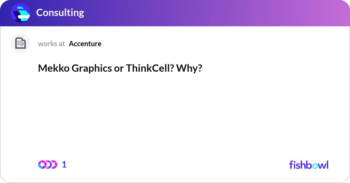 Mekko Graphics or ThinkCell? Why? | Fishbowl