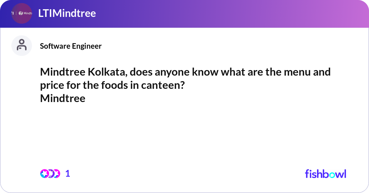 Mindtree Kolkata, does anyone know what are the me... | Fishbowl