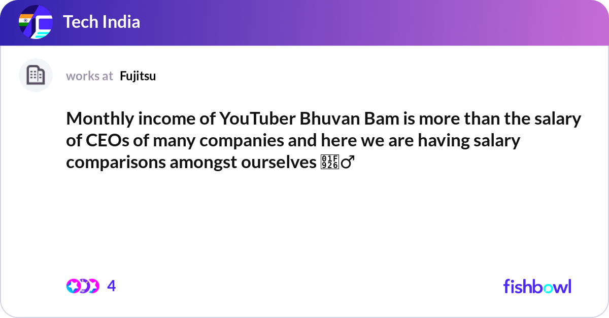 Monthly income of YouTuber Bhuvan Bam is more than... | Fishbowl
