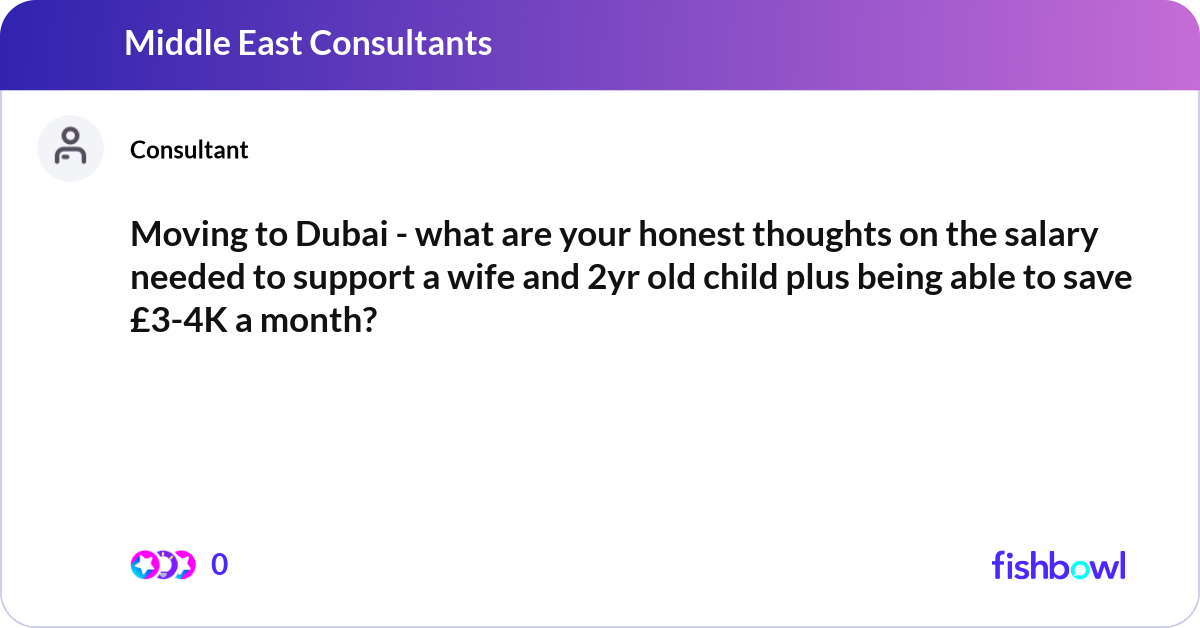 Moving to Dubai - what are your honest thoughts on... | Fishbowl