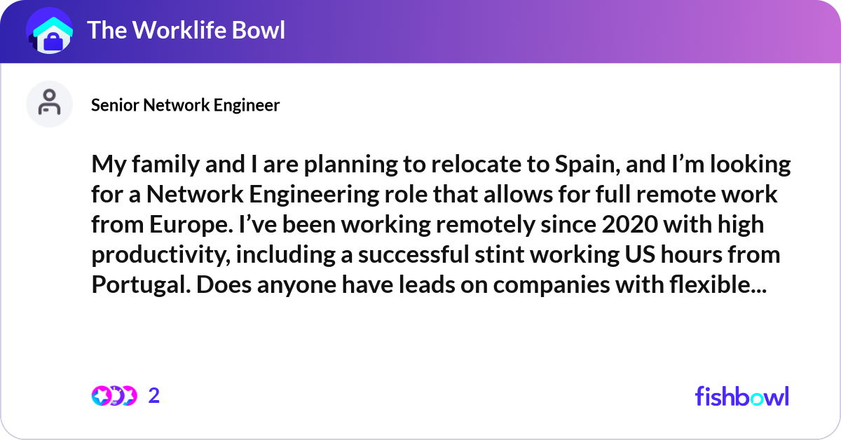 My family and I are planning to relocate to Spain,... | Fishbowl