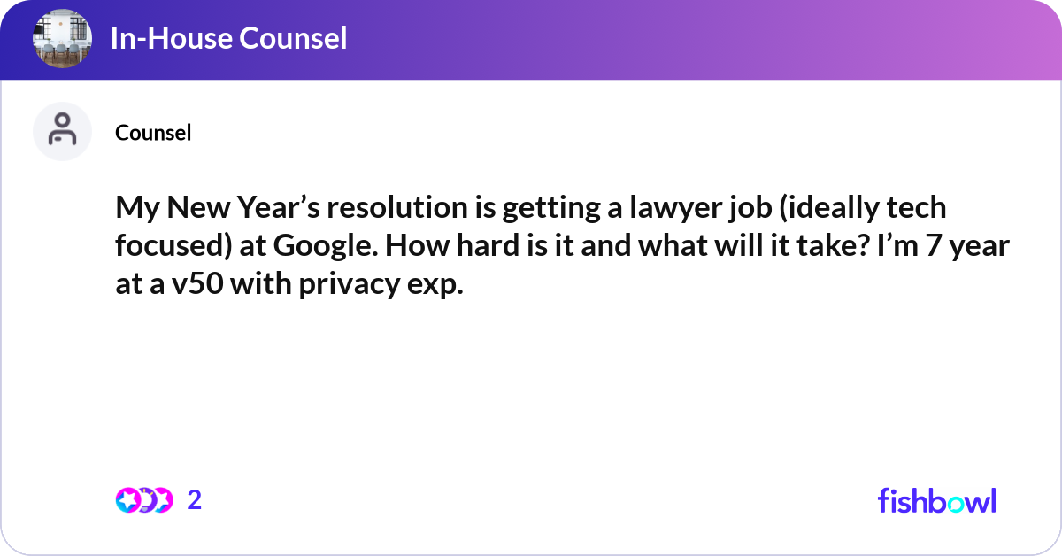 My New Year’s resolution is getting a lawyer job (... | Fishbowl