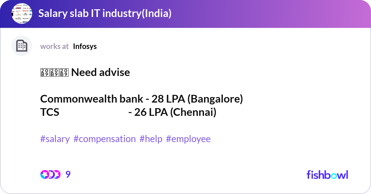 Need advise Commonwealth bank - 28 LPA (Banga... | Fishbowl