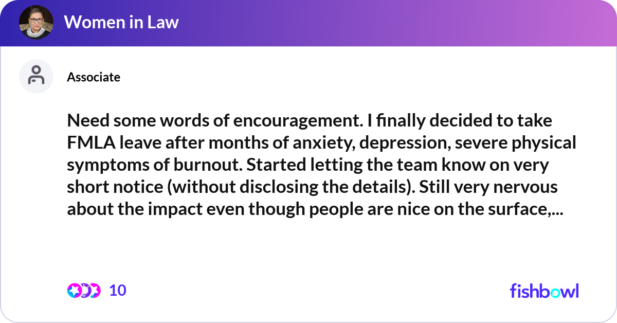 Need some words of encouragement. I finally decide... | Fishbowl