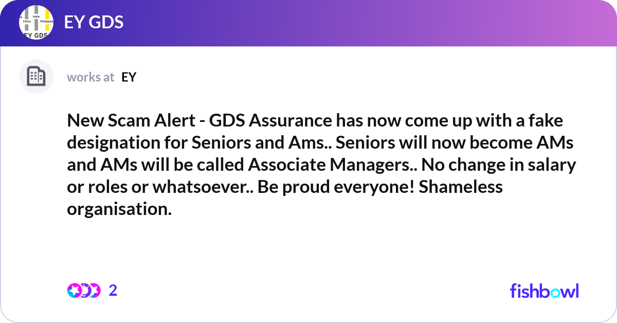 New Scam Alert - GDS Assurance has now come up wit... | Fishbowl